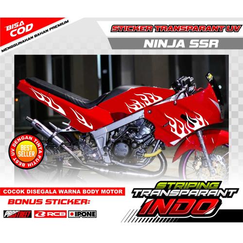 Jual STRIPING MOTOR KAWASAKI NINJA SSR API STYLE / STICKER NINJA SSR ...