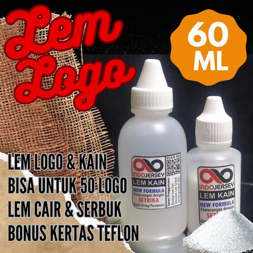 Jual Lem perekat Logo Kain Bahan Bordir Emblem Patch ukuran BESAR 60 ml ...