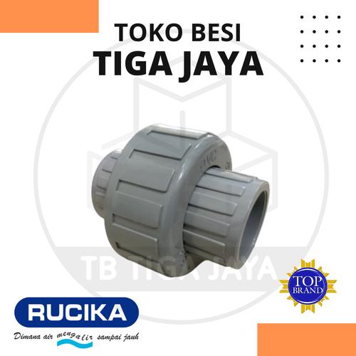 Jual Rucika union socket 1/2" AW soket polos PVC watermur polos tanpa ...