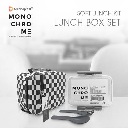 Jual MONOCHROME SOFT LUNCH KIT / KOTAK MAKAN / LUNCH BOX SET - Jakarta ...