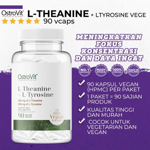 Jual OstroVit Theanine + Tyrosine VEGE 90 caps Obat Tiroid Saraf ...