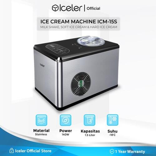 Promo Iceler Mesin Es Krim 3IN1 Ice Cream Maker Home Use Tombol Touch ...