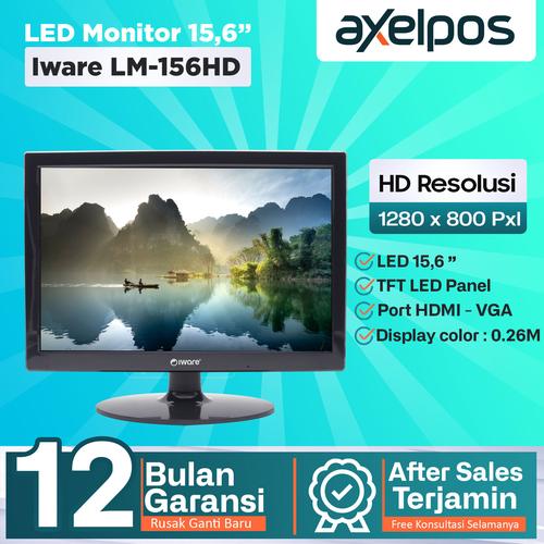 Promo LED Display Monitor HD Resolusi 15,5 Inc Iware LM156HD Cicil 0% ...