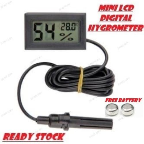 Jual Mini Digital Thermometer Hygrometer Dengan Kabel Alat Ukur ...