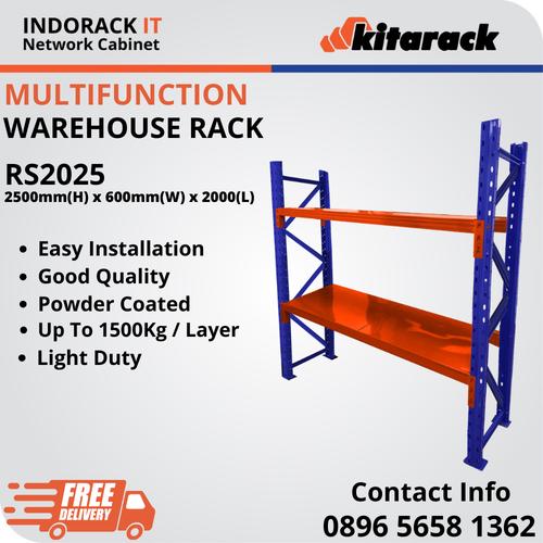 Jual RS2025 Rak Gudang 2lvl/Susun Rak Warehouse Tinggi 2.5meter ...