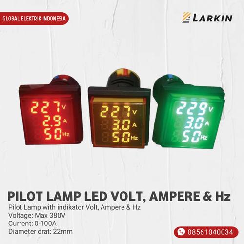Jual Pilot Lamp LED Indikator Volt, Ampere & Hz Kotak LD16-22VAHZ ...
