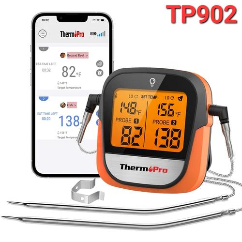 Jual THERMOPRO TP902 Digital Wireless Bluetooth Smart BBQ Meat ...