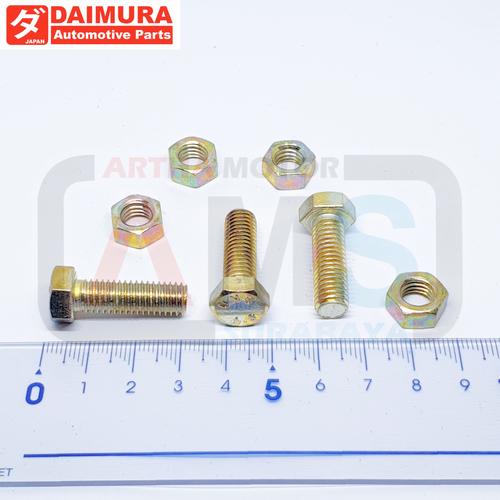 Jual Mur Baut Hex Hexagon Kuning Siku Rak Galvanis Kunci 12 8mm M8 x ...