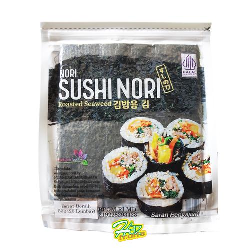 Jual Javasuperfood Sushi Nori Seaweed Rumput Laut Panggang 20 Lembar ...