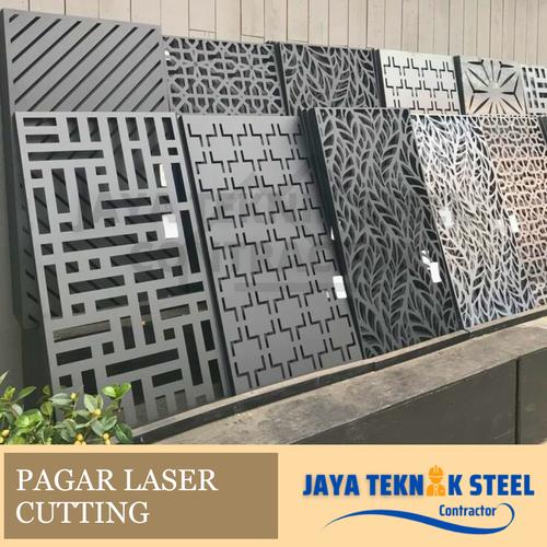 Jual Pagar Laser Cutting Pagar Minimalis Plat Besi Banyak Motif Modern ...