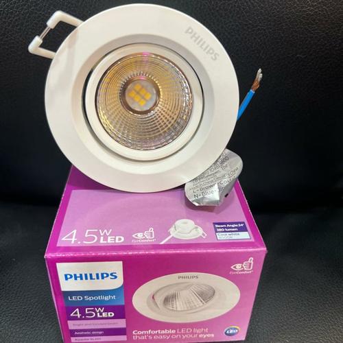Jual philips led spotlight kyanite 4,5 watt 5w downlight led Philips 4 ...