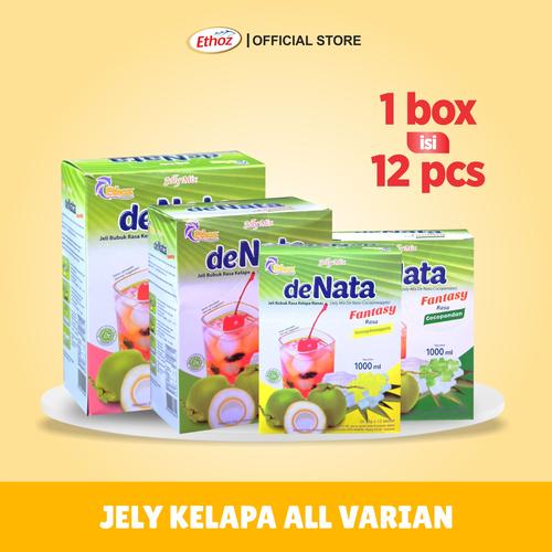 Jual ETHOZ DeNata Jelly powder / tepung Jeli Kelapa Nata bubuk x 12 pcs ...