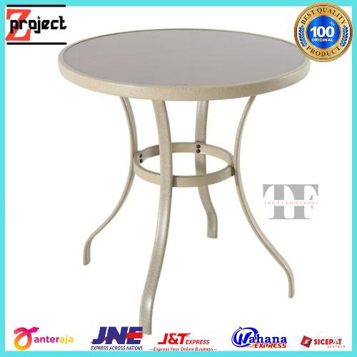 Jual SOLEIL Bistro Meja Teras Kaca 71 cm / meja cafe taman meja kaca ...