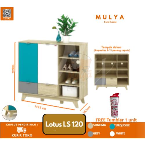 Promo Lemari Sepatu Minimalis / Rak Sepatu Besar / LOTUS LS 120 ...