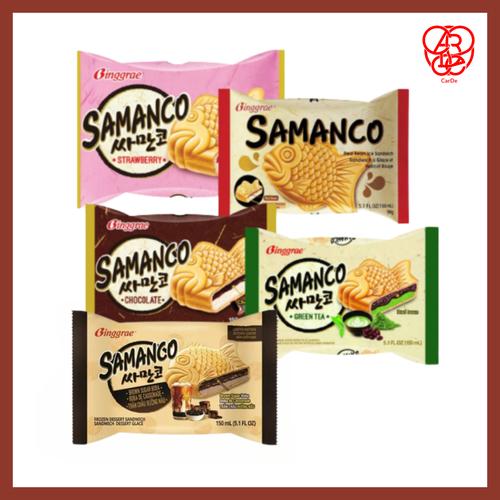 Jual Binggrae Samanco Ice Cream Sandwich Korean Berbentuk Ikan 150ml 1 ...