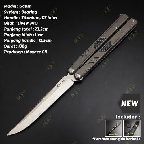 Jual Balisong Butterfly Knife Maxace Gauss - Kab. Banyumas - BaliFly ...