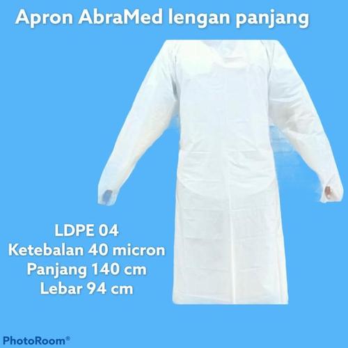 Jual Apron lengan panjang bahan plastik (isi 10 pcs) 1 kg muat 3 pack ...