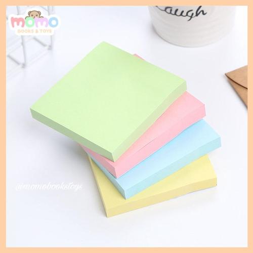 Jual [MOMO] Sticky Note (100 Lembar) Warna Polos | Kertas Memo Tempel ...