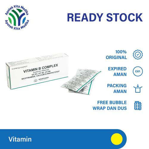 Jual Vitamin B Kompleks Nova Box isi 100 / Nova B Complex - Kota ...