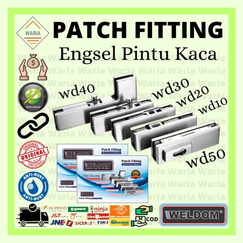 Jual Patch Fitting PT 20 Penjepit Engsel Pintu Kaca Atas WD20 - Weldom ...
