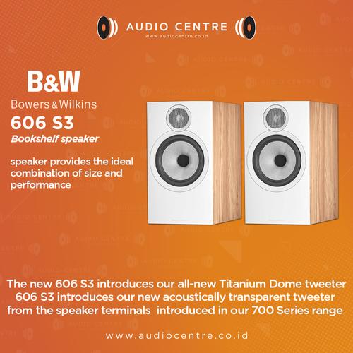 Promo Bowers & Wilkins B&W 606 S3 Bookshelf Speaker passive speaker ...
