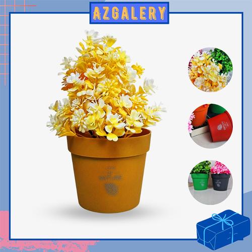 Promo Az Tanaman Hias Bonsai Plastik Vas Pot Bunga Artificial Dekorasi ...
