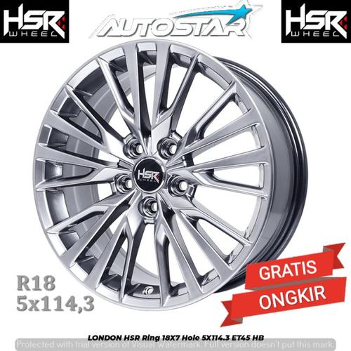 Jual velg hsr original HSR LONDON R18+ paketan Ban 225 50 R18 Forceum ...