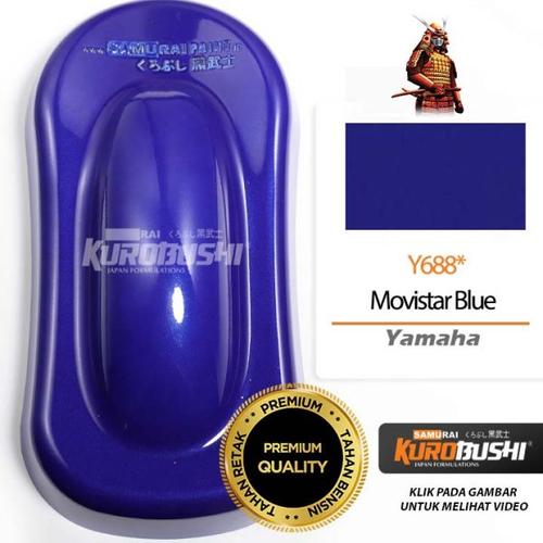 Jual Samurai Paint MOVISTAR BLUE Y688 Biru Movistar Cat Semprot Aerosol ...