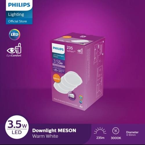 Jual PHILIPS Downlight MESON PACK Isi 4 Putih Kuning 3.5 5.5 9 13 17 21 ...