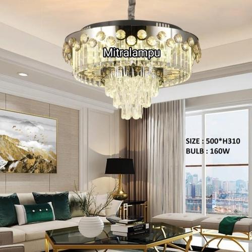 Jual Lampu Gantung Kristal Minimalis Modern Lampu Ruang Tamu 9042-500 - Jakarta Selatan ...