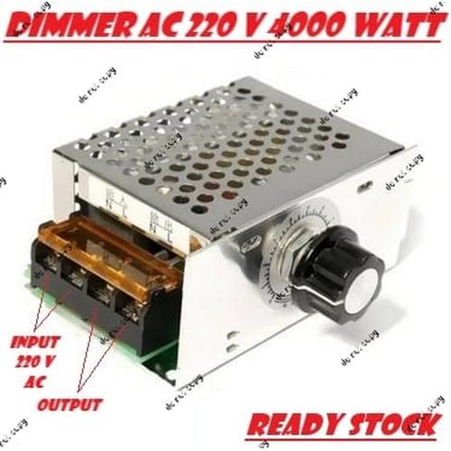 Jual Dimmer SCR 4000W Motor Speed Controller 220V AC PWM Regulator ...