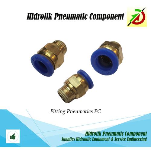 Jual Fitting Lurus Pneumatic PC 10-02 Selang 10mm Drat 1/4 inch - 1/2 ...