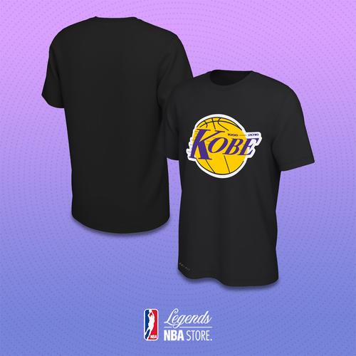 Jual Tshirt Basket Baju kaos NBA Kobe Bryant Lakers RETIRE LOGO Black ...