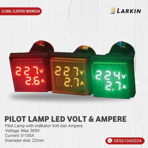 Jual Pilot Lamp LED 22mm Indikator Volt & Ampere Kotak LD16-22VAM ...