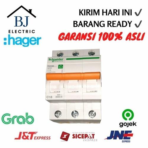 Jual MCB 3 Phase 40 Ampere 6kA-400V type Domae merk Schneider - original - Kab. Tangerang - BJ ...