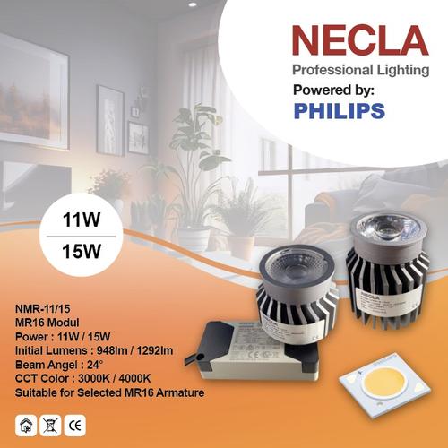 Jual Necla Modul MR16 11W Lampu Led Modul MR16 11W - 11W, 3000K / WW ...