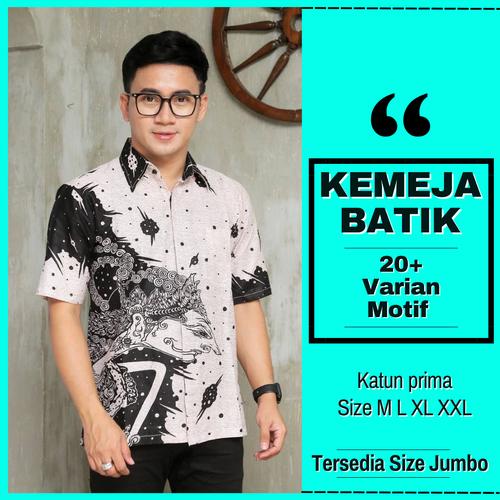 Promo Batik wayang Kemeja Batik hitam manis Batik Pekalongan arjuna - 12 - Kota Pekalongan ...