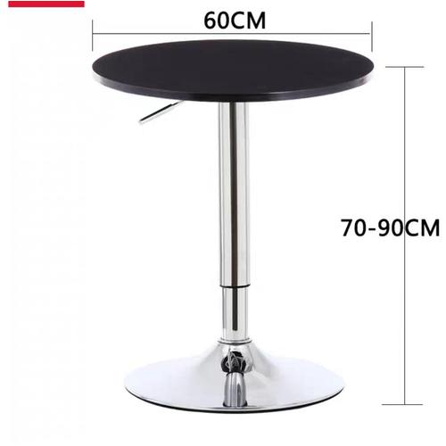 Jual Meja bar tinggi hidrolik cafe meja makan meja bulat - Putih ...