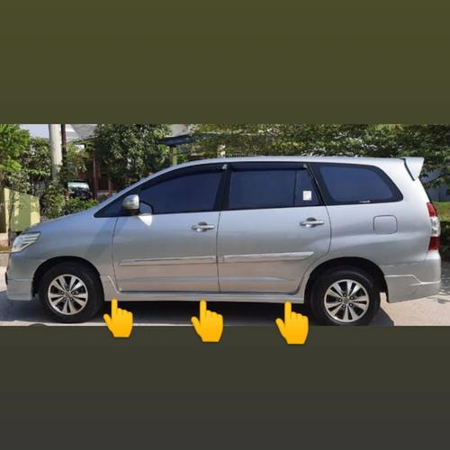 Jual Bodykit samping Side skirt cover trisplang innova luxury 1set ...