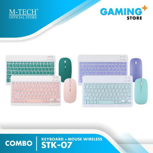 Jual M-Tech Combo Keyboard Mouse Bluetooth STK-07 / STK07 - Dark Green ...