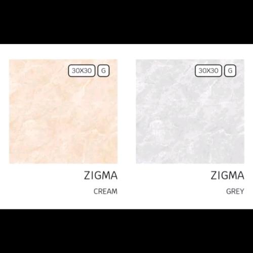 Jual keramik asia tile zigma glossy ukuran 30x30 original warna cream ...