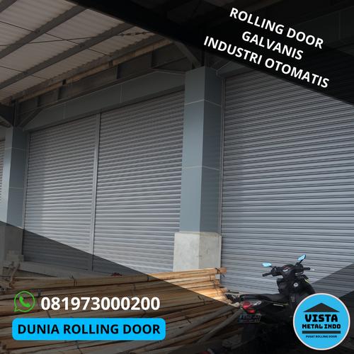 Jual rolling door industri otomatis / slat galvanis - 0.8mm - Jakarta ...