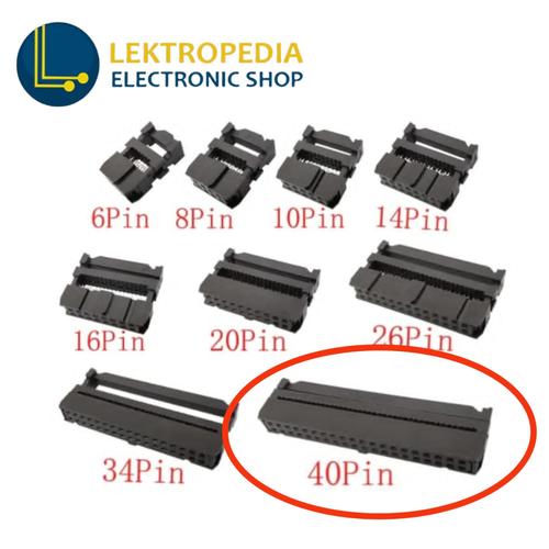 Jual Socket IDC 40pin Female Header 2x20 40 pin Soket ISP connector FC3-40p - Kota Semarang ...