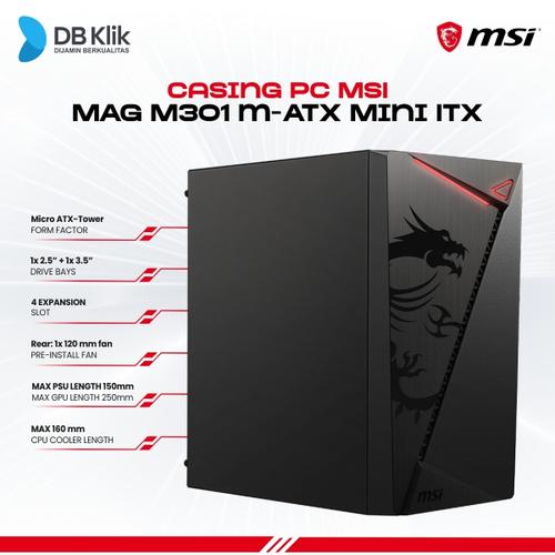 Jual Casing PC MSI MAG M301 m-ATX Mini ITX - Jakarta Pusat - DBKlik ...