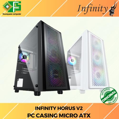 Jual Infinity Horus V2 White dan Black | Casing PC Micro ATX | CPU PC ...