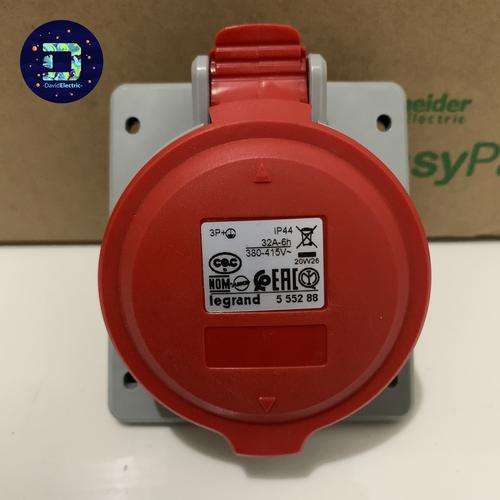 Jual Panel mounting socket legrand 4 pin (3p+e) 32a 380/415v ip44 555288 - Jakarta Pusat - David ...
