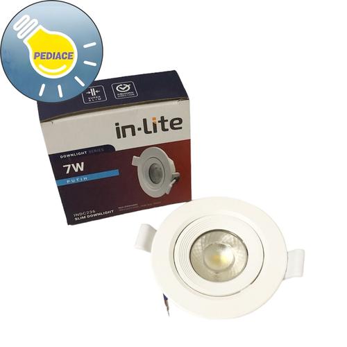 Jual Lampu Slim Downlight 7 WATT Inbow INLITE INDC236 - COOL DAYLIGHT ...