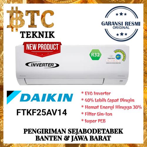 Jual AC DAIKIN FTKF 25AV14 INVERTER 1PK AC FTKF 25AV14 + PASANG ...