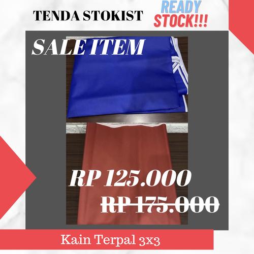 Jual Kain Terpal Tenda Lipat 3x3 Warna Biru/Merah - Biru - Kota ...
