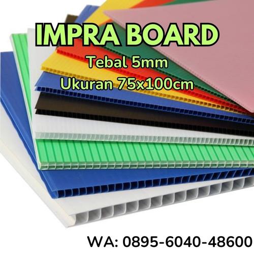 Jual Impraboard 5mm 75x100cm Infraboard Corrugated Plastic Merk Alva ...